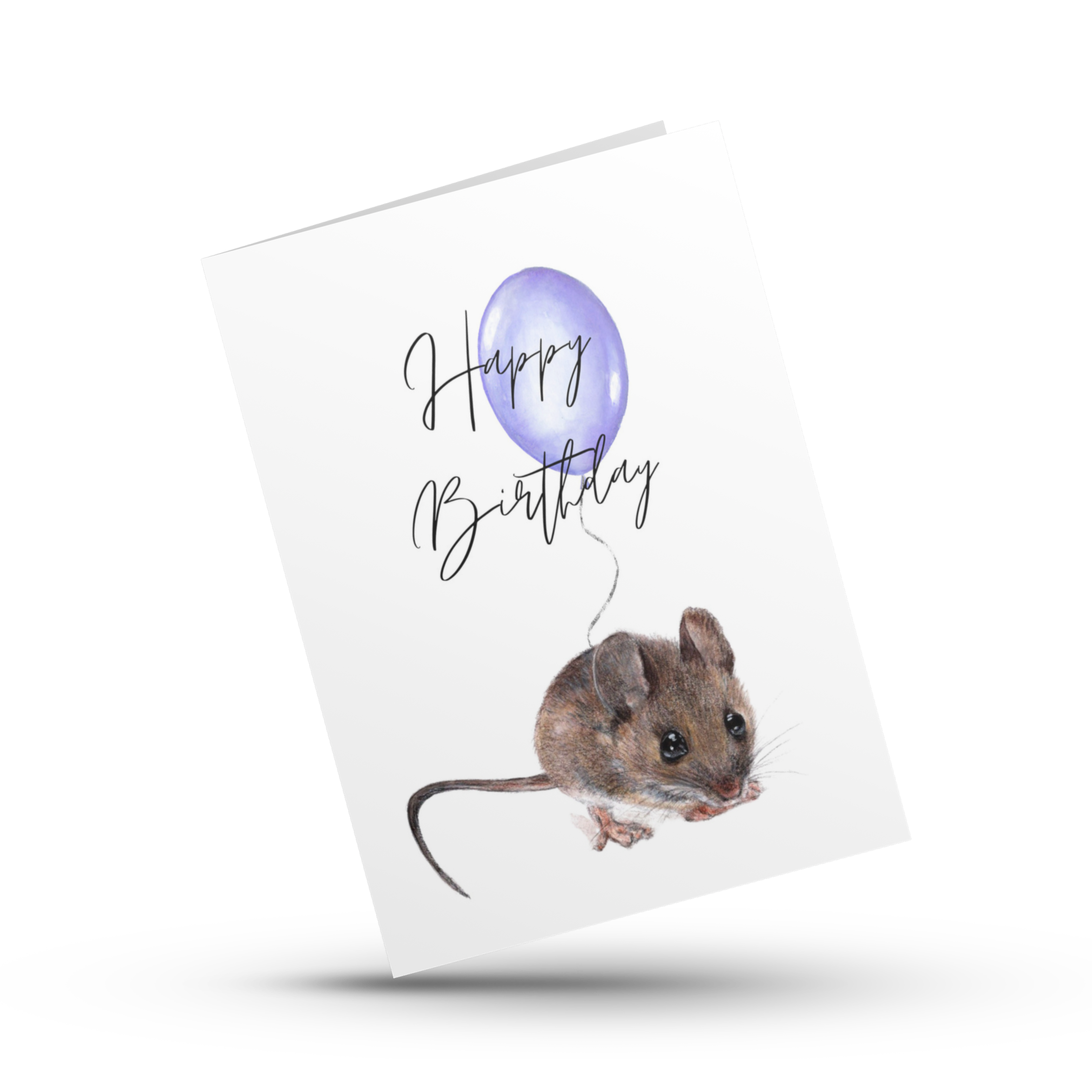 Happy birthday card, Cute baby mouse card, Birthday card for kids, Mou ...